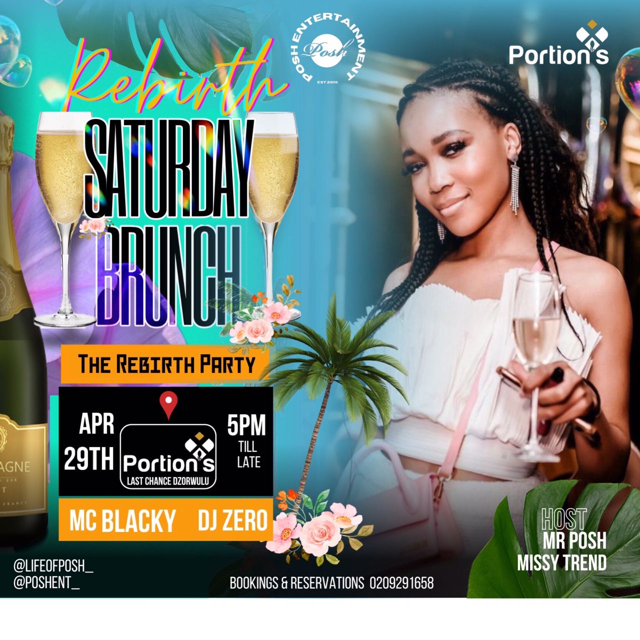 Posh Entertainment To Host ‘Saturday Brunch’ At Portion’s Garden And ...